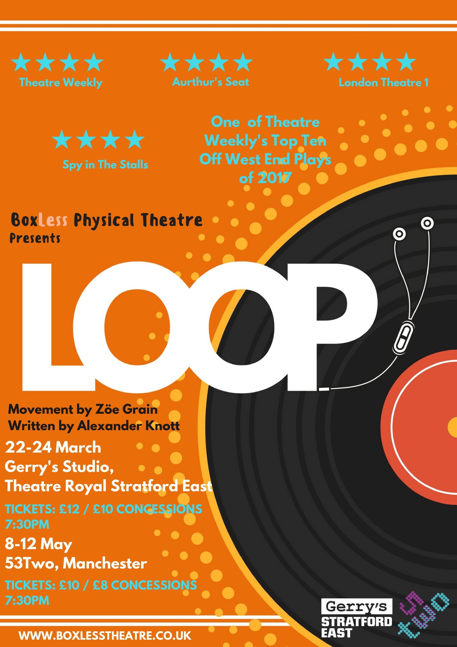 Review: ★★★★ Loop, Theatre Royal Stratford East - Upper Circle